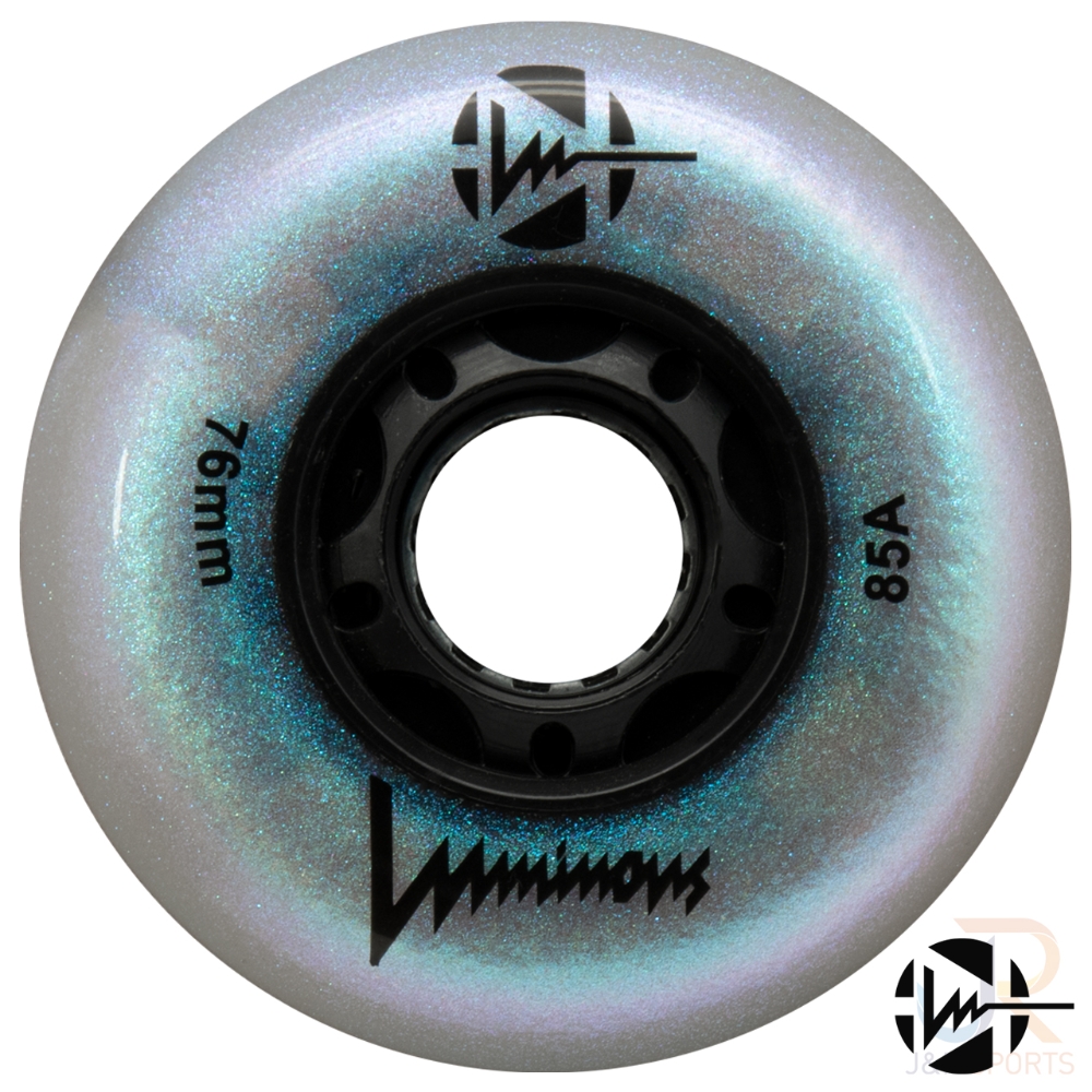 76mm Luminous LED Light Up Wheels in Black Pearl from Luminous Wheels ...