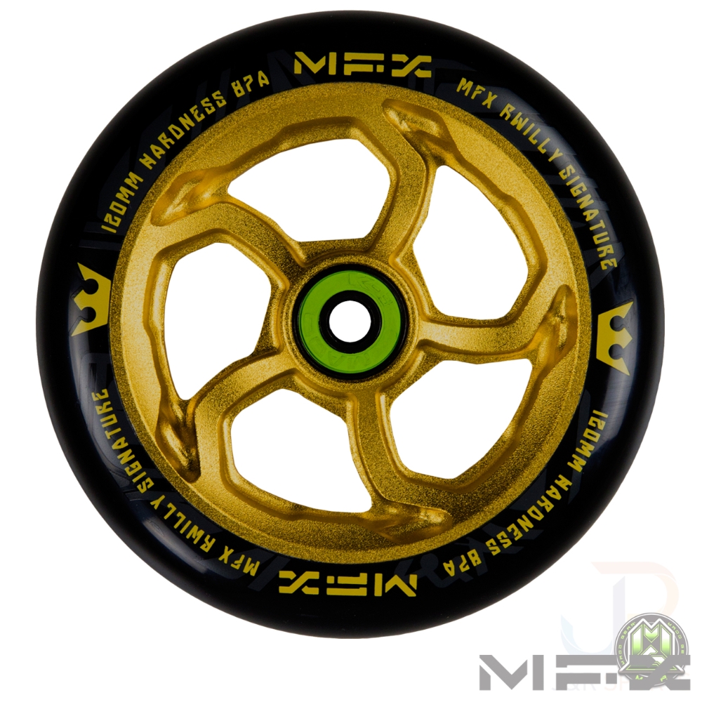 Ryan Williams RWilly Hurricane 120mm Gold/Black Signature Wheels from ...